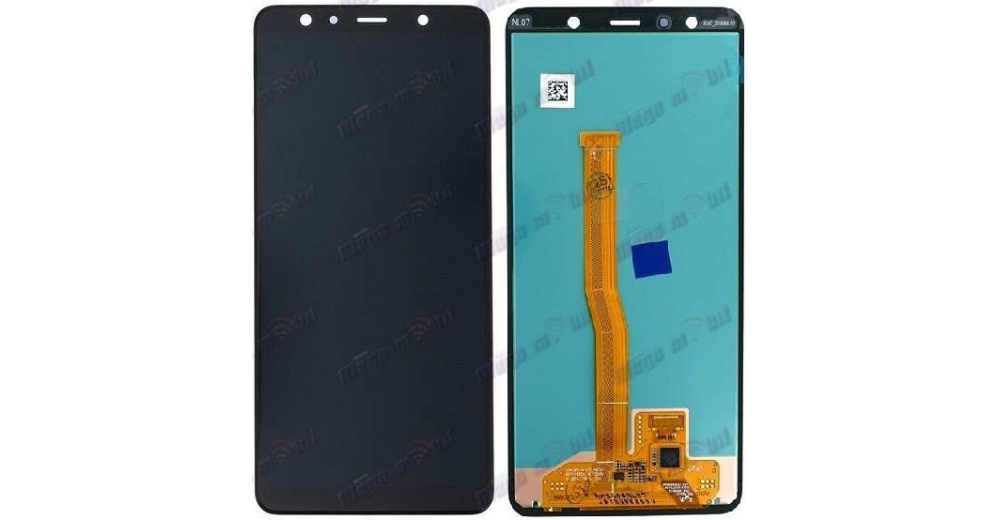Ekran Samsung A750F/ A7 2018 komplet Black full org :: Megamobil