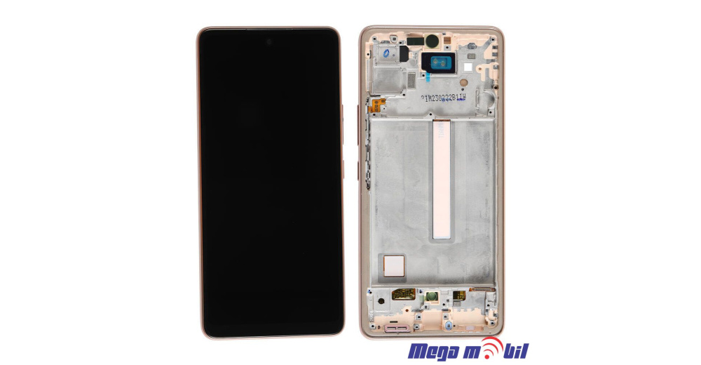 Ekran Samsung A536B/ A53 5G komplet SO RAMKA gold full org :: Megamobil