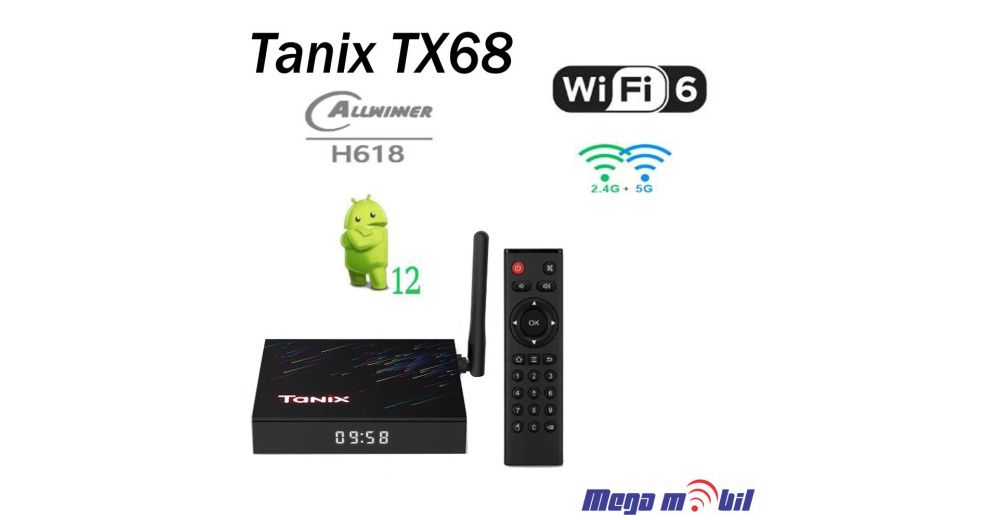 Android TV BOX TX68 4GB RAM / 64GB ROM Wi Fi+BT Android 12. :: Megamobil
