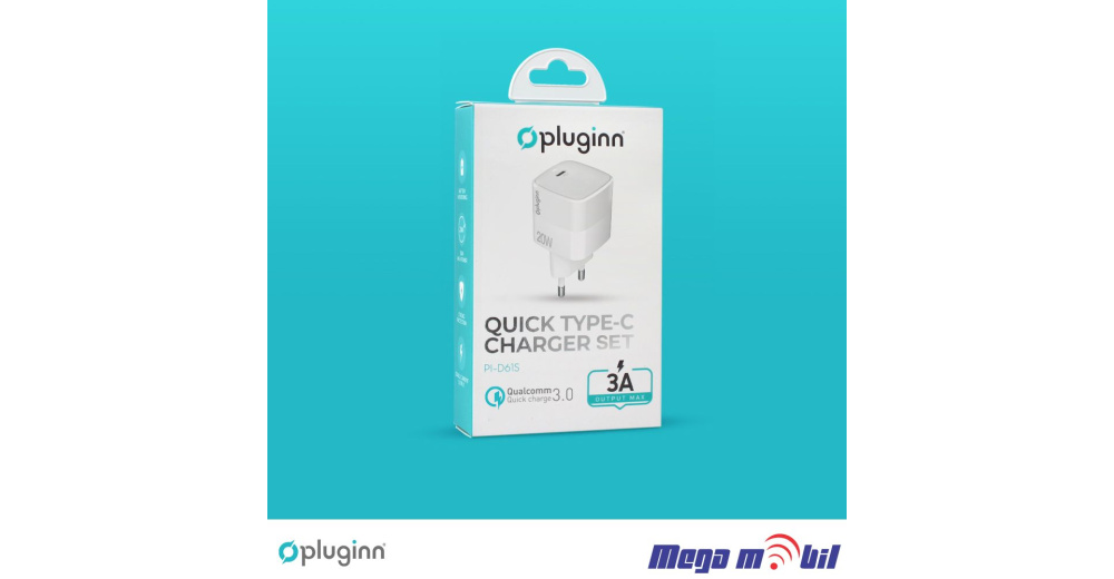Polnac 220V Pluginn PI-D61S Plus PD3.0 PPS 20W white :: Megamobil