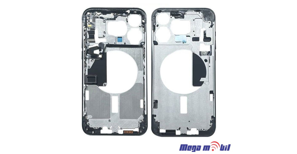 Maska sredisna iPhone 15 Pro natural titanium so flet za volume i on ...